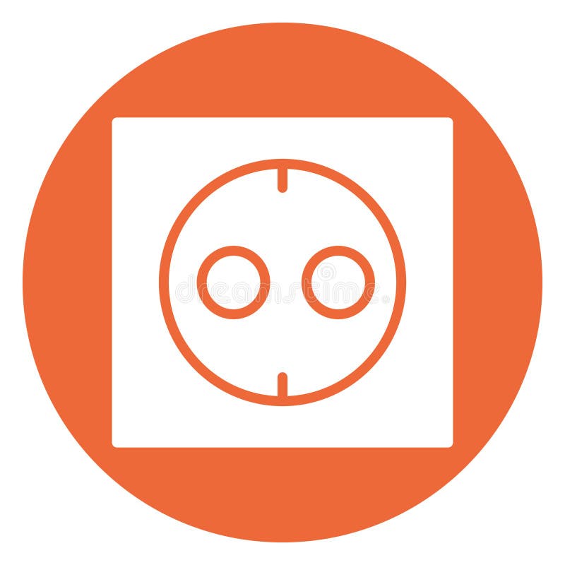 Double Socket Isolated Vector Icon Fully Editable Stock Vector ...