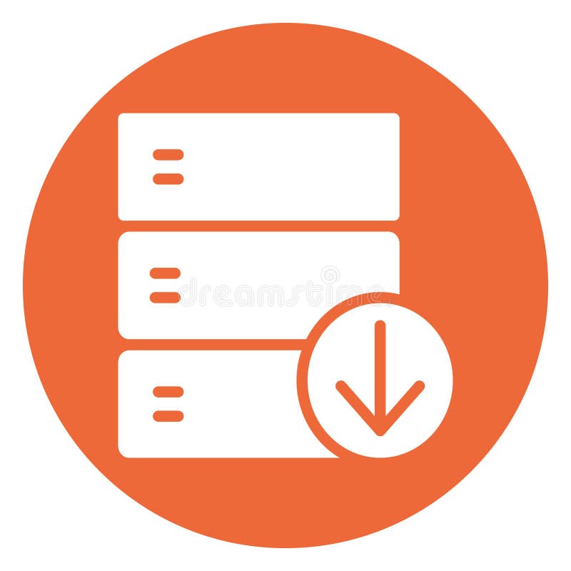 Data Downloading Isolated Vector Icon Fully Editable Stock Vector ...