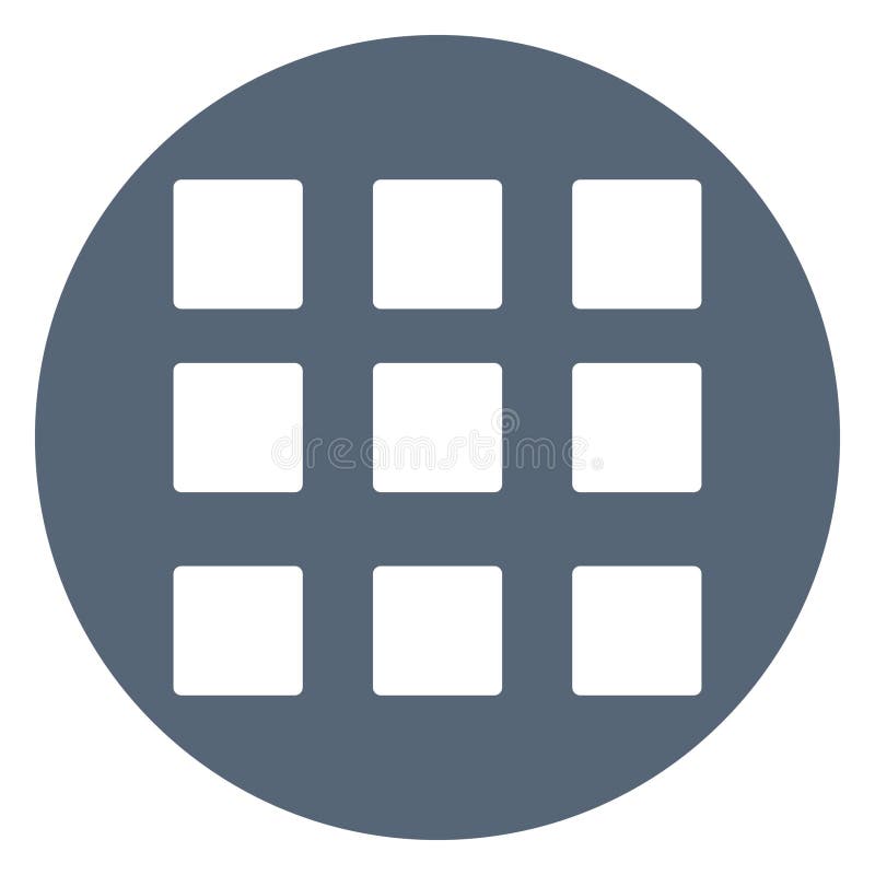 Keypad Isolated Vector Icon Fully Editable Stock Vector - Illustration ...