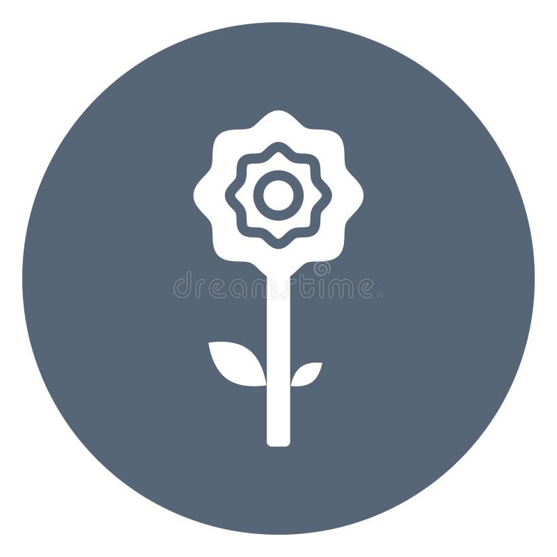 Flower Isolated Vector Icon Fully Editable Stock Vector - Illustration ...