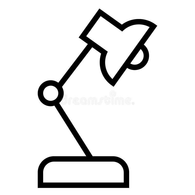 Balanced Arm Lamp Isolated Vector Icon Fully Editable Stock Vector ...