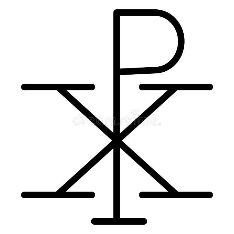 Chi Rho Isolated Vector Icon Which Can Easily Modify or Edit Stock ...