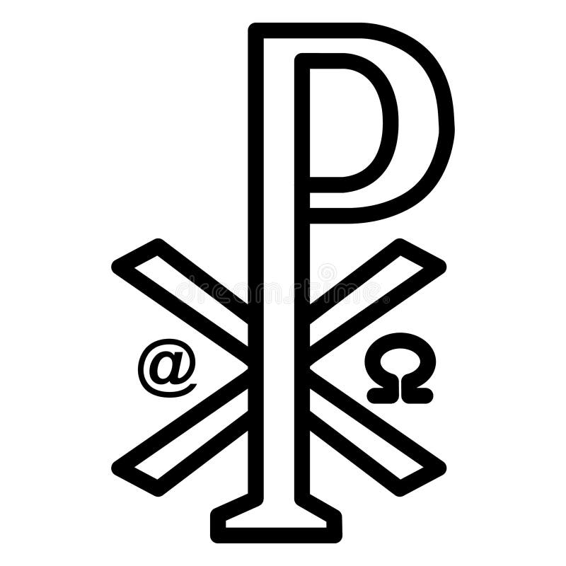 Chi Rho Isolated Vector Icon Which Can Easily Modify or Edit Stock ...