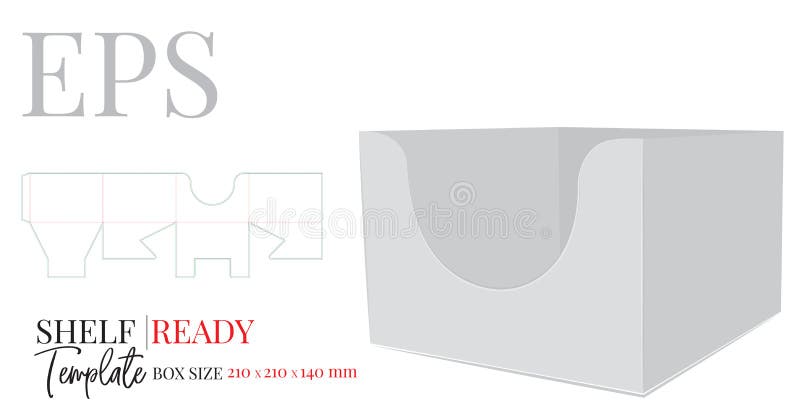 Shelf Ready, Vector. Template with Die Cut / Laser Cut Lines Stock ...