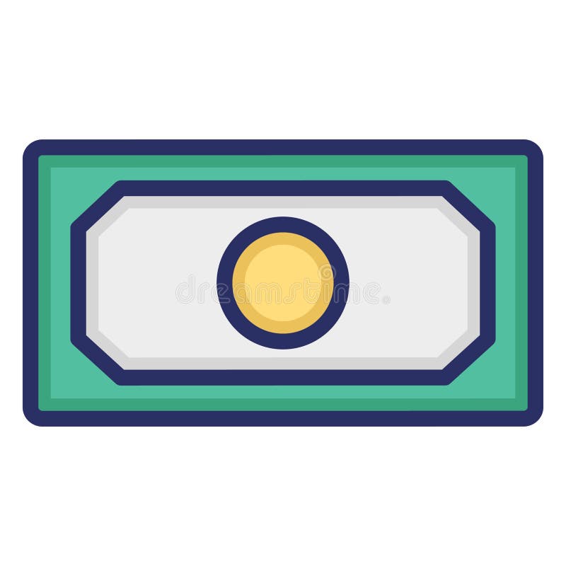 Banknote Isolated Vector Icon Which Can Easily Modify or Edit Stock ...