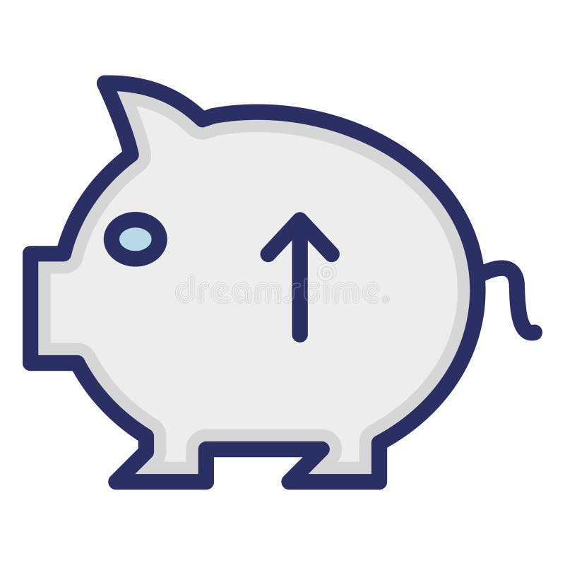 Money Box Isolated Vector Icon Which Can Easily Modify or Edit Stock ...