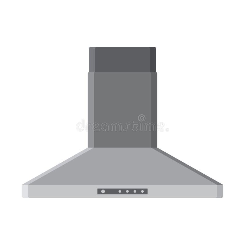 Simple Range Hood Flat Vector Illustration Icon Design Kitchen ...