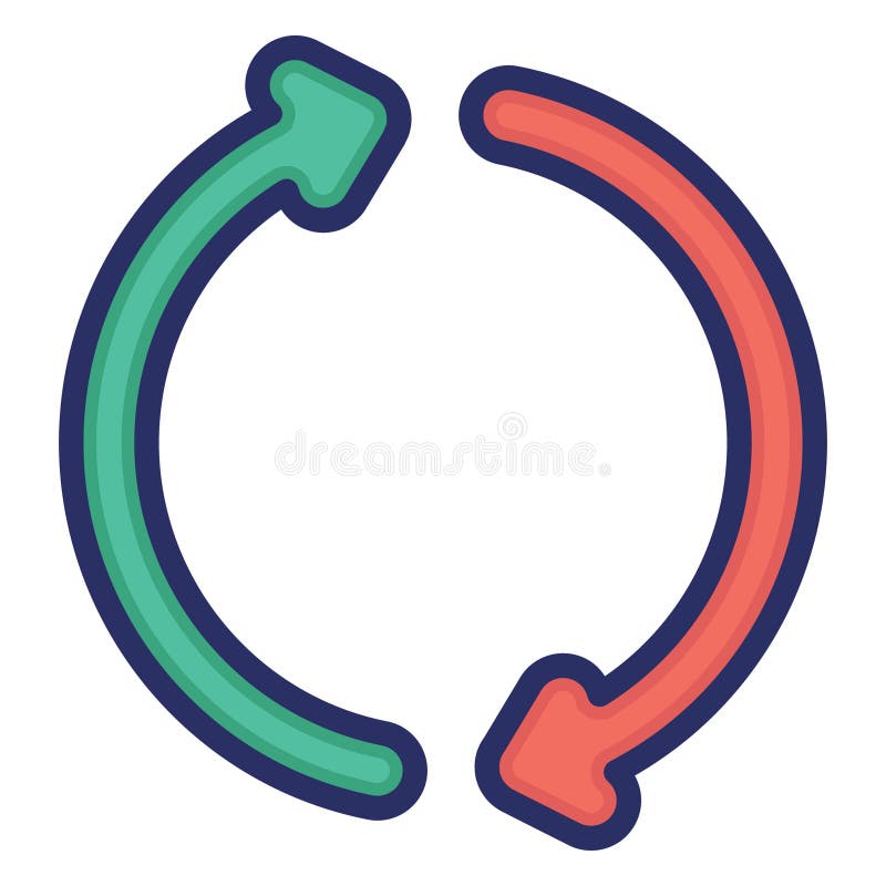 Re-cycle Isolated Vector Icon Which Can Easily Modify or Edit Stock ...