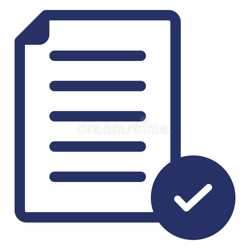Checked Document Isolated Vector Icon Which Can Easily Modify or Edit ...