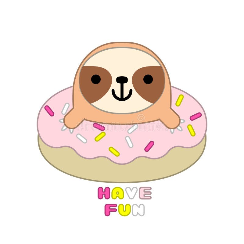 Sloth Donut Stock Illustrations – 69 Sloth Donut Stock Illustrations ...