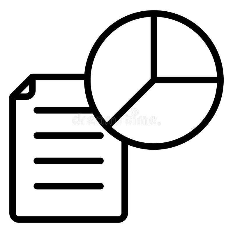 Circle Chart Isolated Vector Icon Which Can Easily Modify or Edit Stock ...