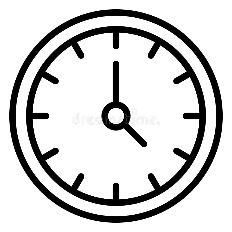 Clock Isolated Vector Icon Which Can Easily Modify or Edit Stock Vector ...