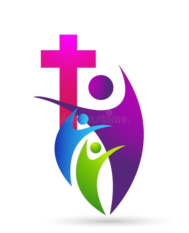 City Church People Union Life Care Love Logo Design Icon on White ...