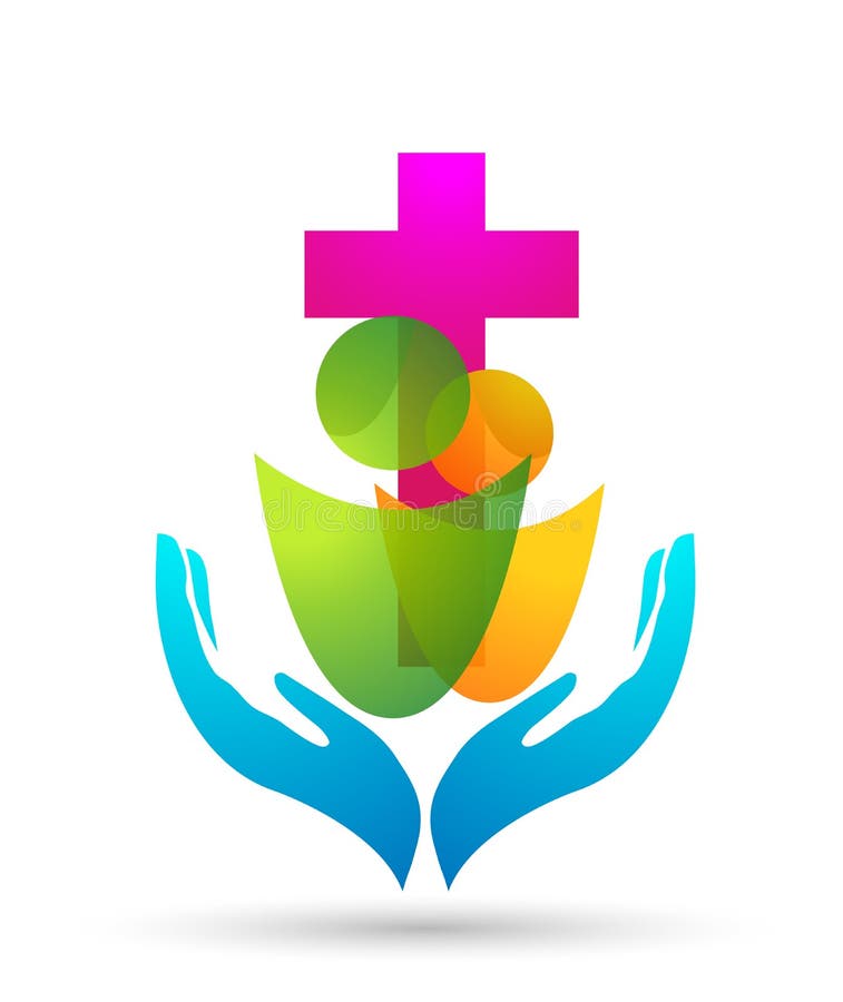 City Church People Union Care Love Logo Design Icon on White Background ...