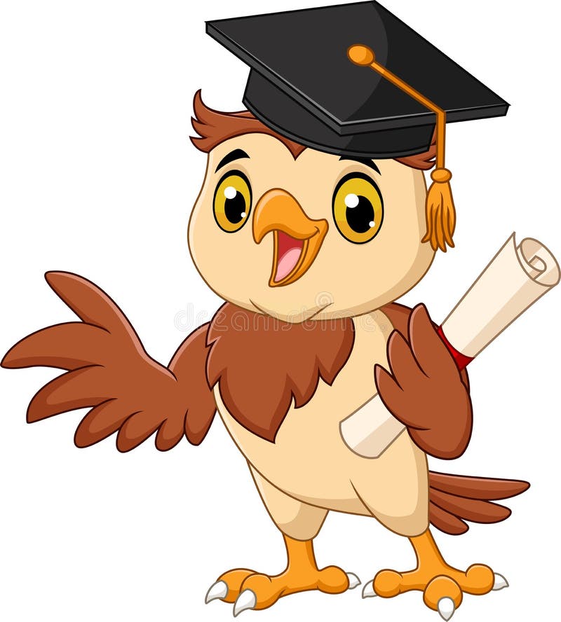 Cartoon Wise Owl Graduation Cap Stock Illustrations – 1,163 Cartoon ...