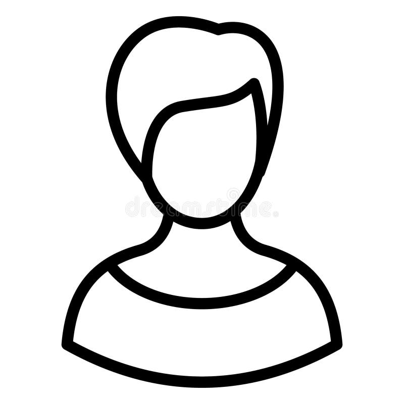 Female Isolated Vector Icon Which Can Easily Modify or Edit Stock ...