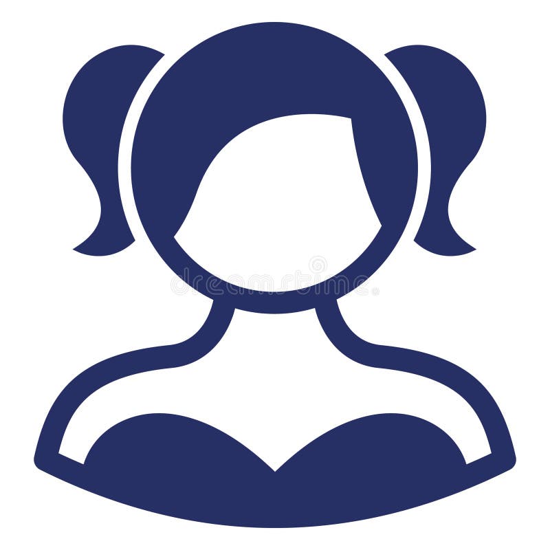 Female Isolated Vector Icon Which Can Easily Modify or Edit Stock ...