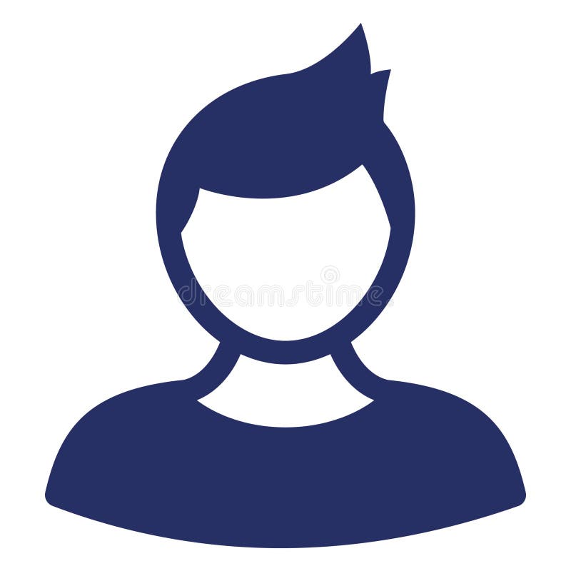Young Man Isolated Vector Icon Which Can Easily Modify or Edit Stock ...