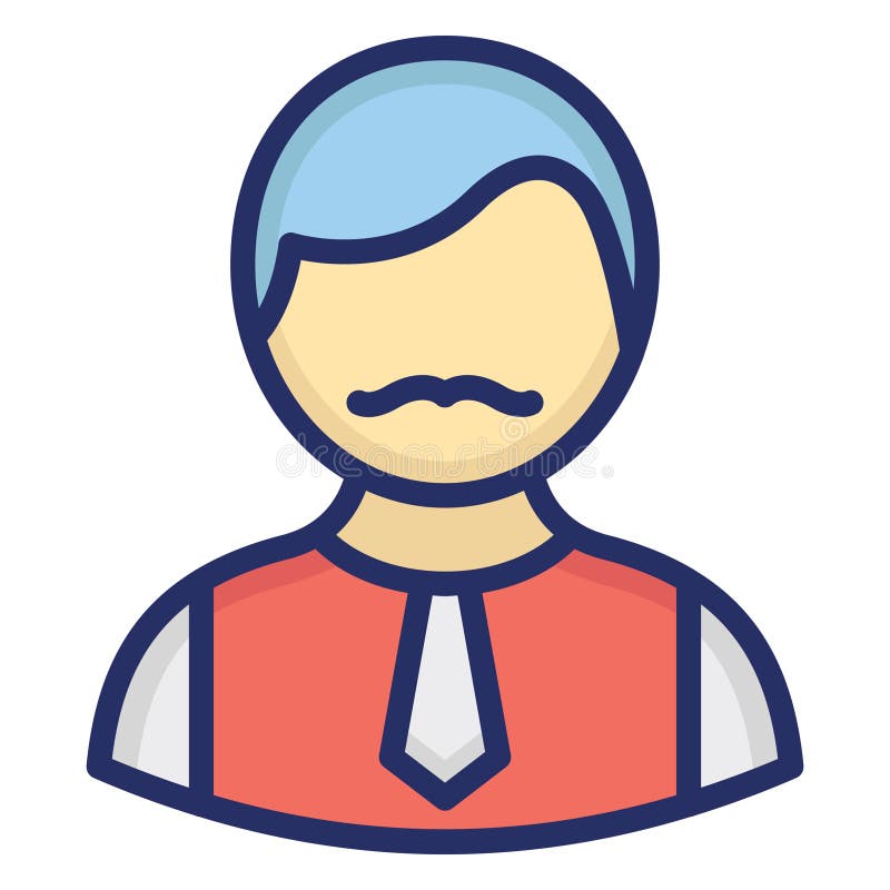 Man Isolated Vector Icon Which Can Easily Modify or Edit Stock Vector ...