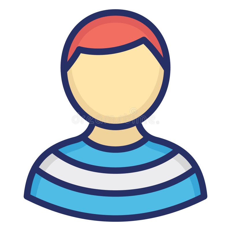 Boy Isolated Vector Icon Which Can Easily Modify or Edit Stock Vector ...