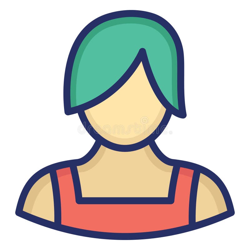 Lady Isolated Vector Icon Which Can Easily Modify or Edit Stock Vector ...