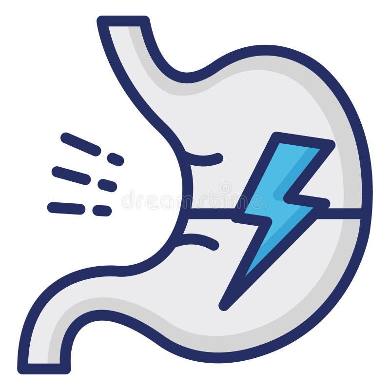 Stomach Pain Isolated Vector Icon that Can Be Easily Modified or Edit ...