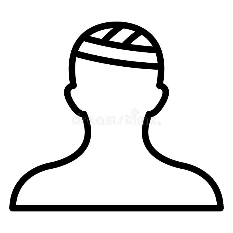 Head Injury Isolated Vector Icon that Can Be Easily Modified or Edit ...