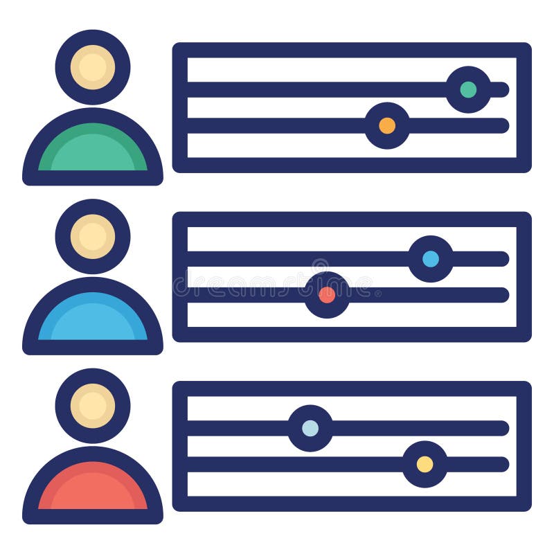 Employee Ranking Isolated Vector Icon Which Can Easily Modify or Edit ...