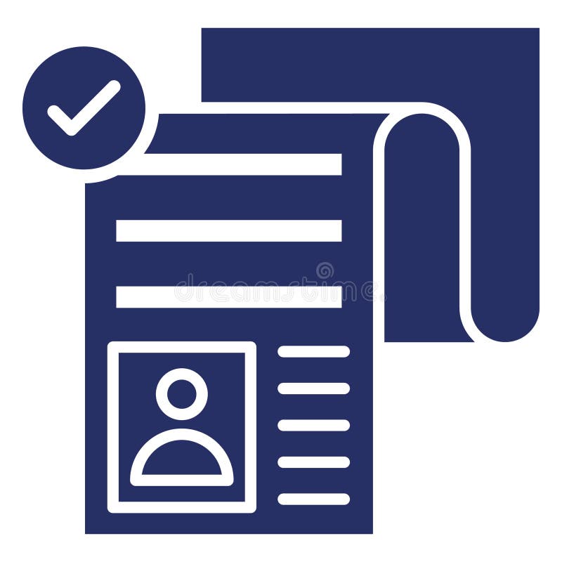Applicant Isolated Vector Icon Which Can Easily Modify or Edit Stock ...