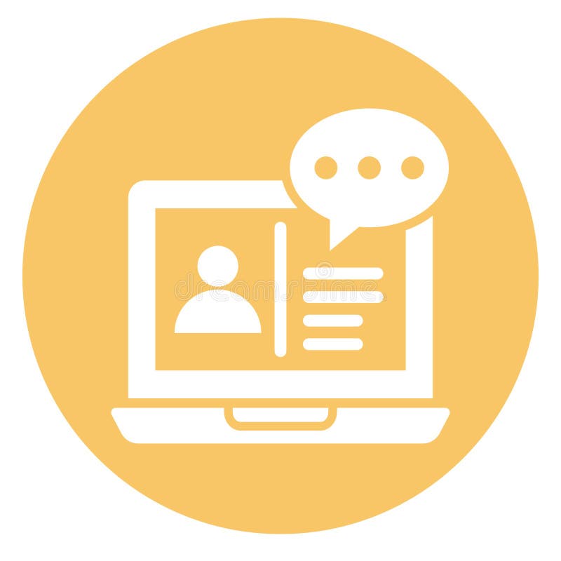Online Consulting Isolated Vector Icon Which Can Easily Modify or Edit ...