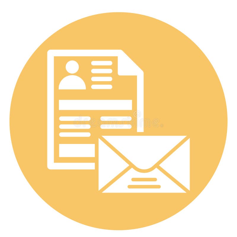 Cv Isolated Vector Icon Which Can Easily Modify or Edit Stock Vector ...