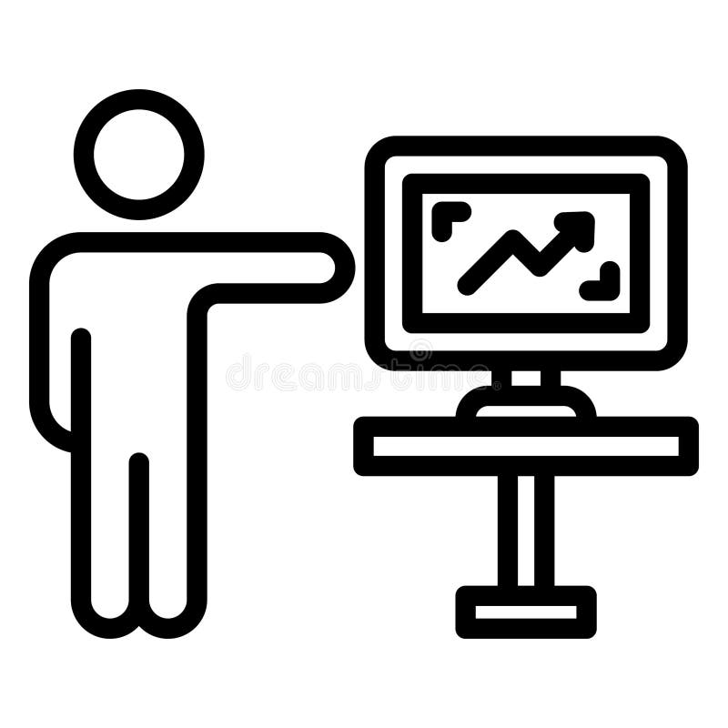 Business Lecture, Isolated Vector Icon Which Can Easily Modify or Edit ...