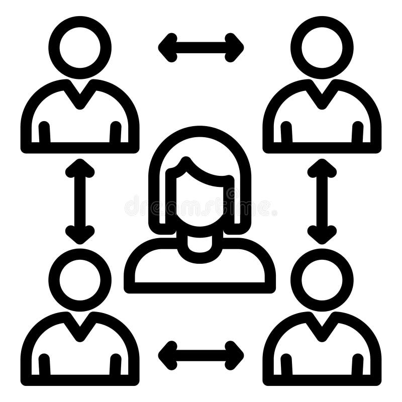 Team Group Isolated Vector Icon Which Can Easily Modify or Edit Stock ...