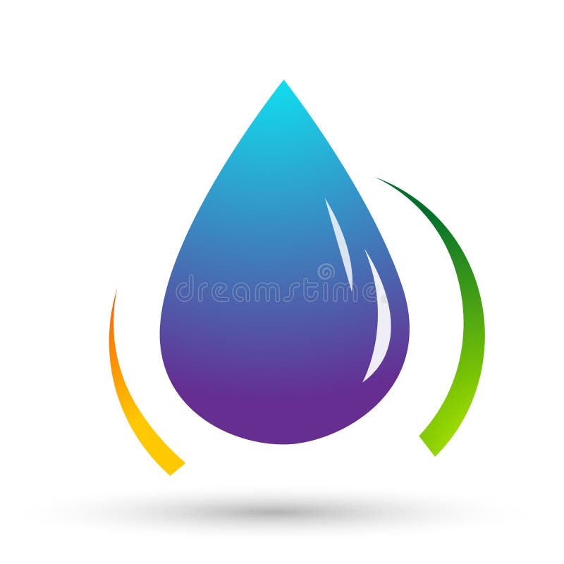 Globe Water Drop Save Logo Concept of Water Drop with World Save Earth ...