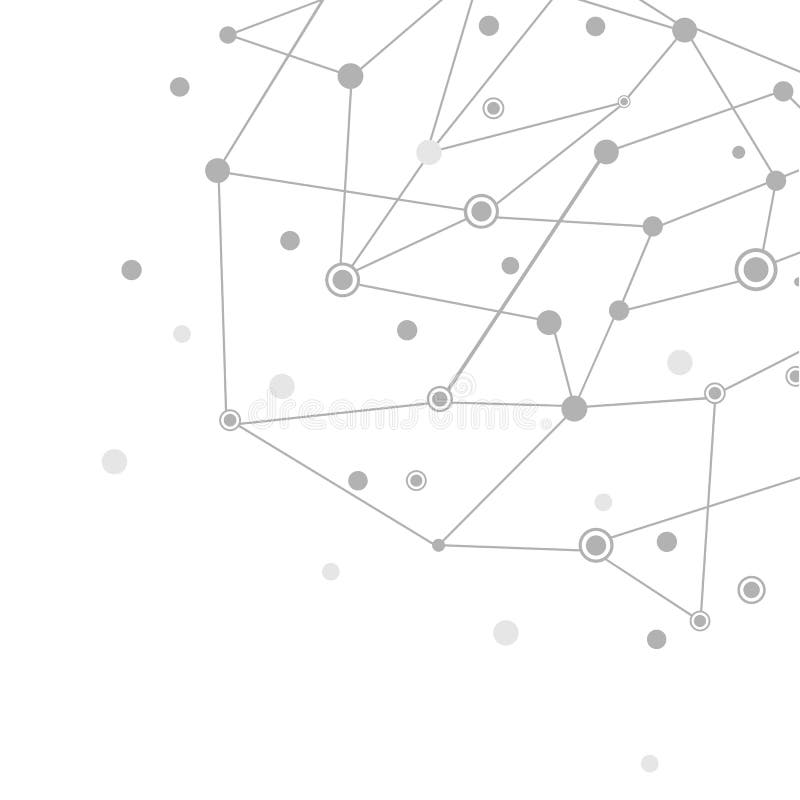 Connect Dots To Dots Technology Digital. Stock Illustration ...