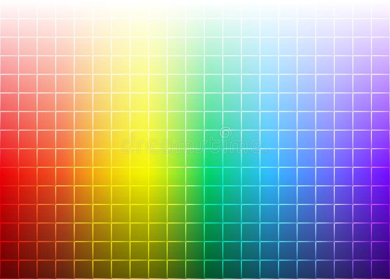 Seamless Shining Squares Pattern in Rainbow Colors Gradient Background ...