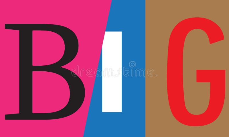 Colorful big word stock illustration. Illustration of high - 170596244