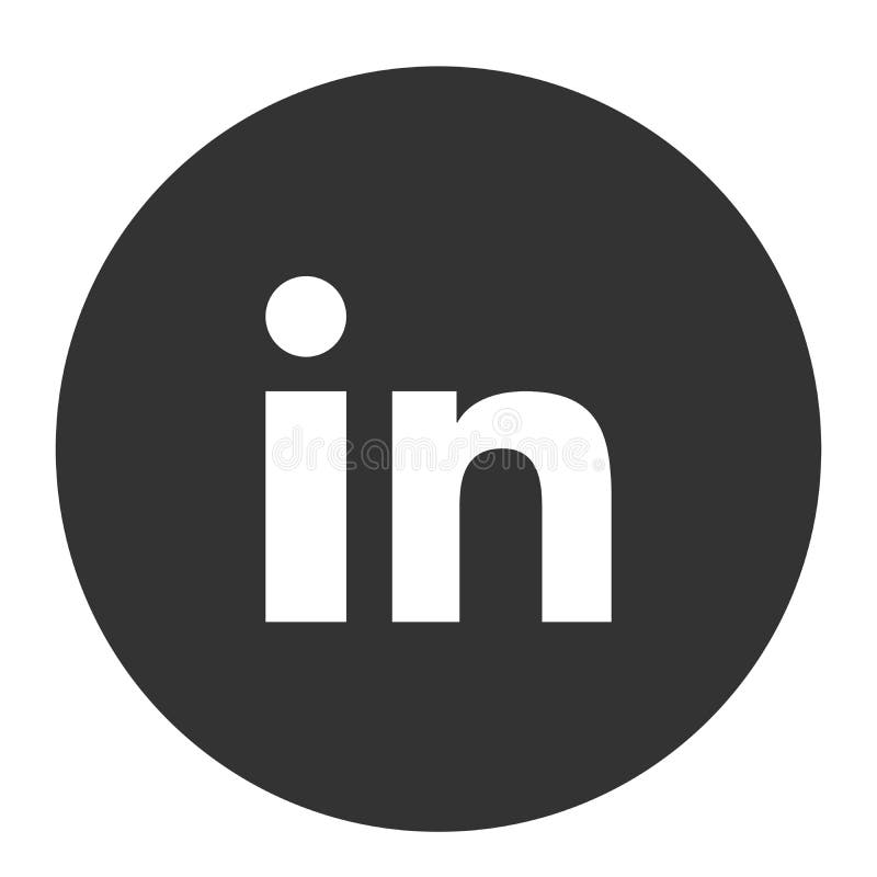 Linkedin Icon Logo Social Media Simple Flat Element Vector Desing ...