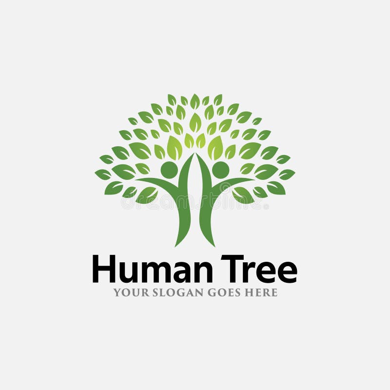 Human Tree Vector Logo stock vector. Illustration of business - 170877746