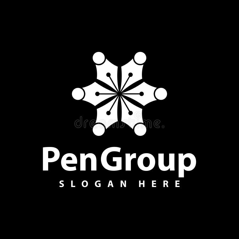Pen Group logo vector stock vector. Illustration of identity - 170883554