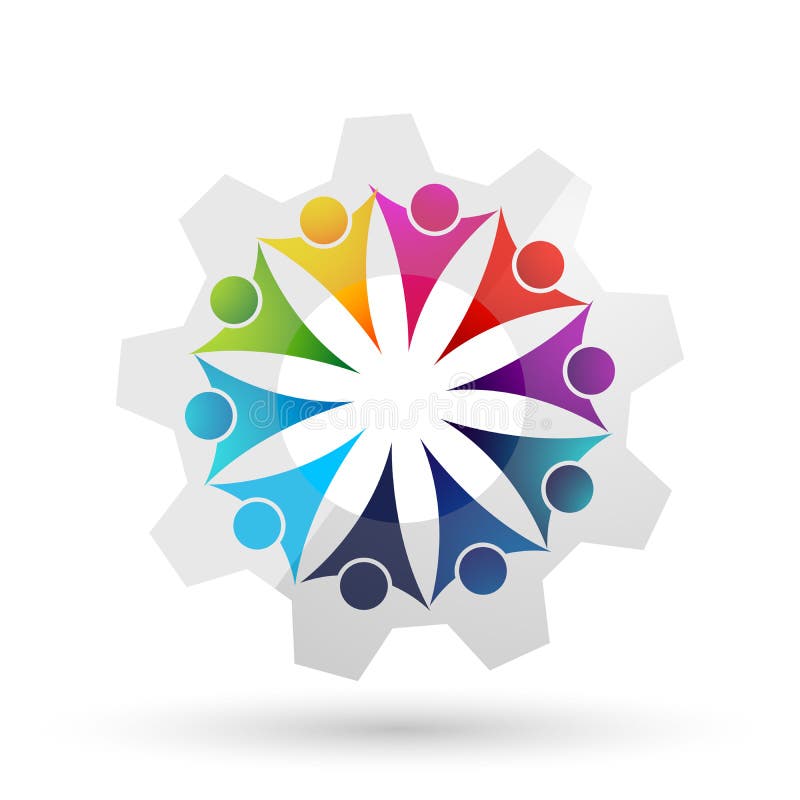 People Globe Team Work Logo Partnership Education Celebration Group ...