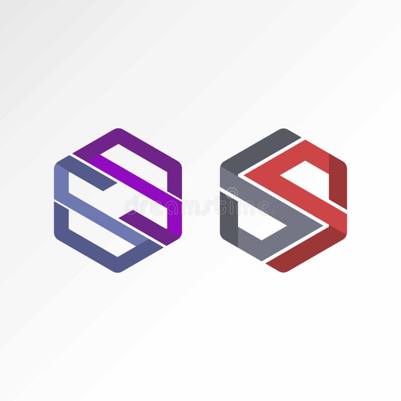 2 Design the Shape of the Letter S with Interesting Coloring Stock ...