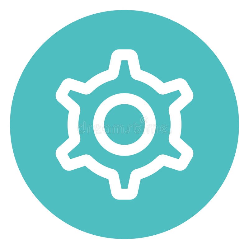Gear, Help Bold Outline Vector Icon Which Can Easily Modify or Edit ...