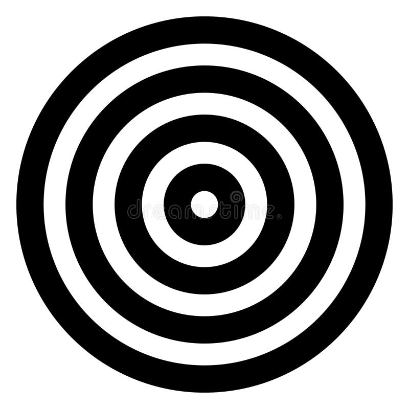 Aim, Bullseye Bold Outline Vector Icon You Can Easily Modify Stock ...