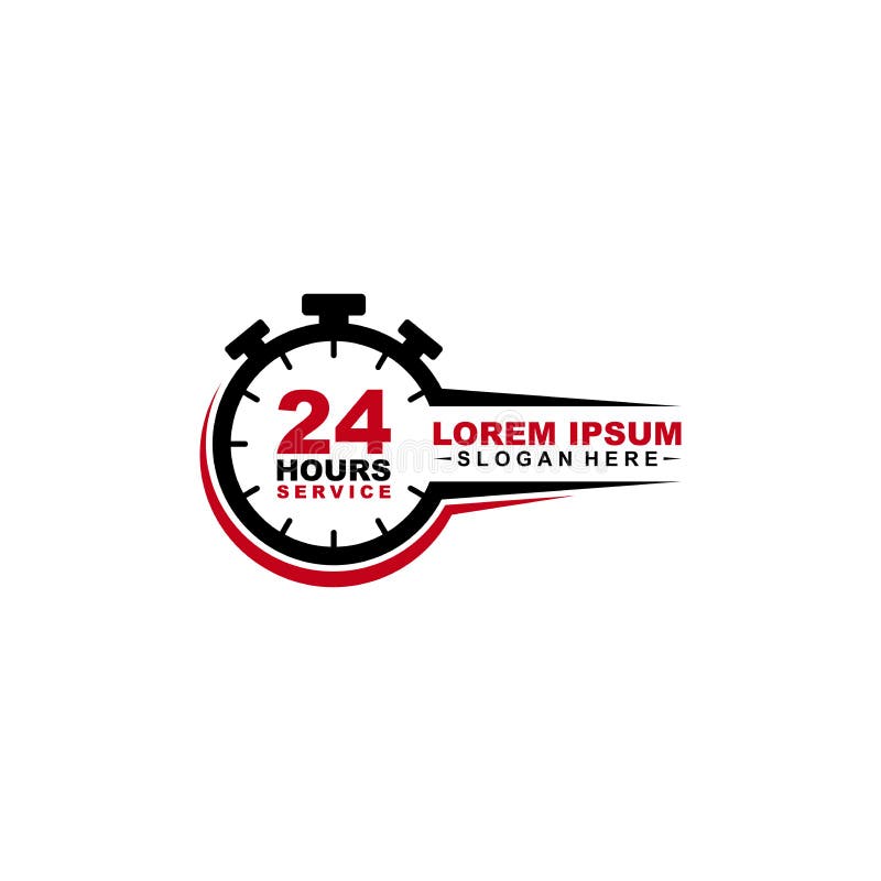 Twenty Four Hour Service Vector Icon for Your Business Stock Vector ...