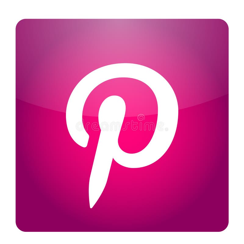Pinterest Logo Icon Social Media Icon Element Vector on White ...