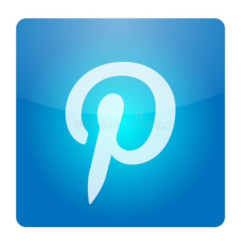 Pinterest Logo Icon Social Media Icon Element Vector on White ...