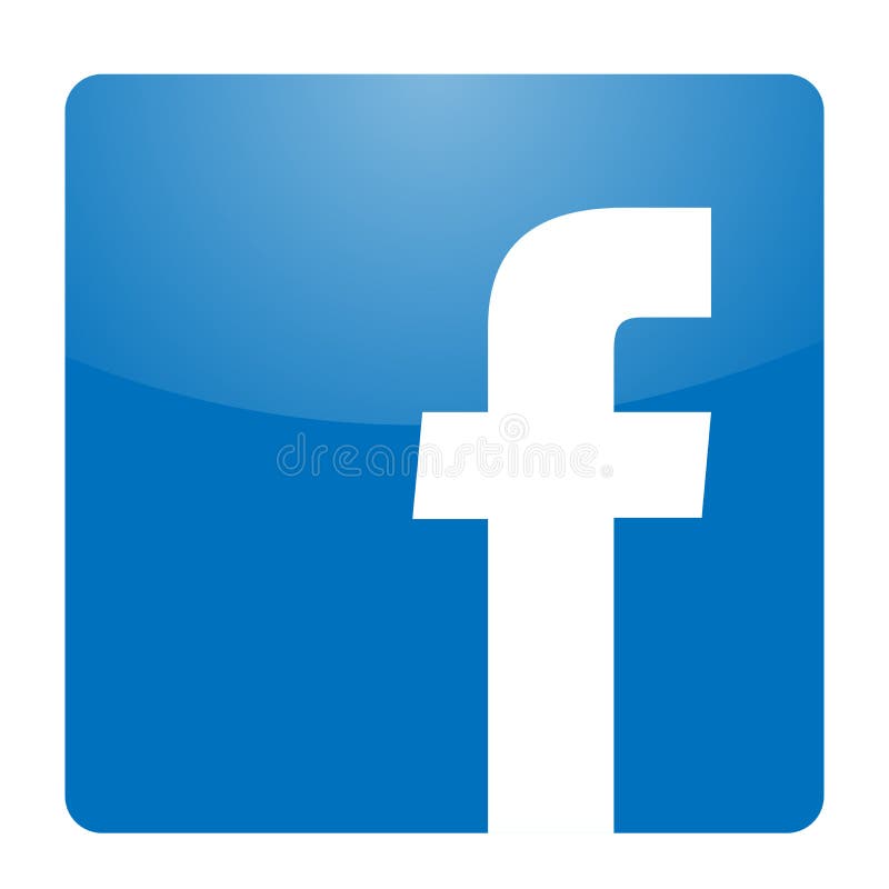 Facebook Logo Icon Facebook Text Vector Illustrations on White ...