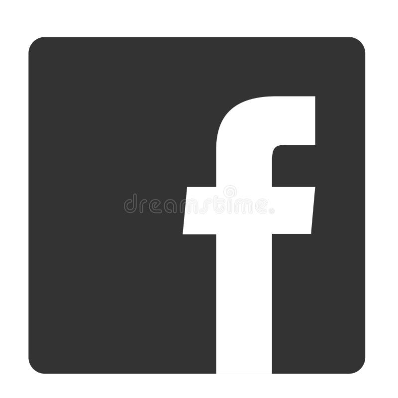 Facebook Text Logo - Vector - Black Silhouette Font - Isolated ...