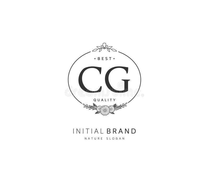 CG Beauty Vector Initial Logo, Handwriting Logo of Initial Signature ...